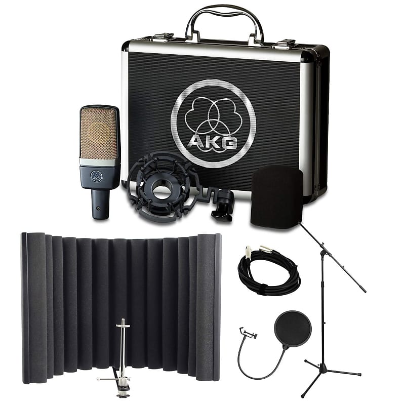 AKG C214 Bundle with sE Electronics RF-X, Pop Filter, Stand & | Reverb