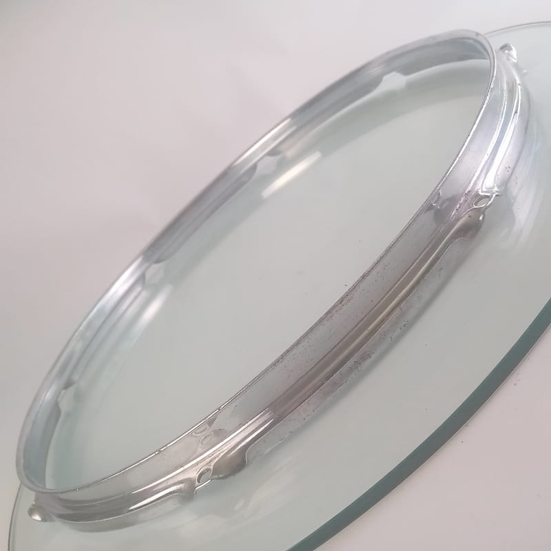 Ludwig 16"Chrome-BRASS Floor Tom Drum Batter Rim/Hoop 8Lug | Reverb