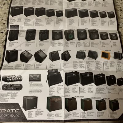 Crate Poster Catalog Billy Gibbons VTX GLX Marty Friedman | Reverb