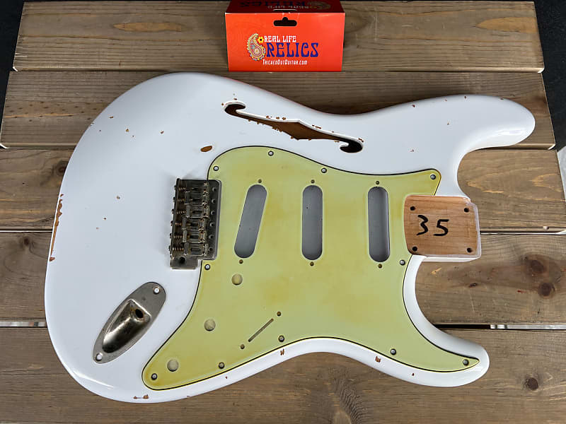 Real Life Relics Thinline F Hole Strat® Stratocaster® Body | Reverb