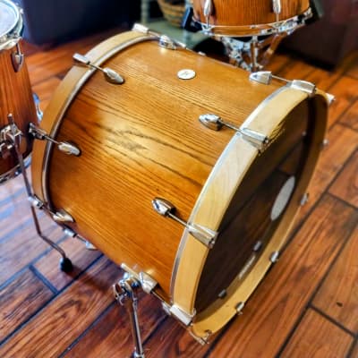 Tidal Drumworks 4 Piece Spanish Oak Stave Drum Set 2020 | Reverb