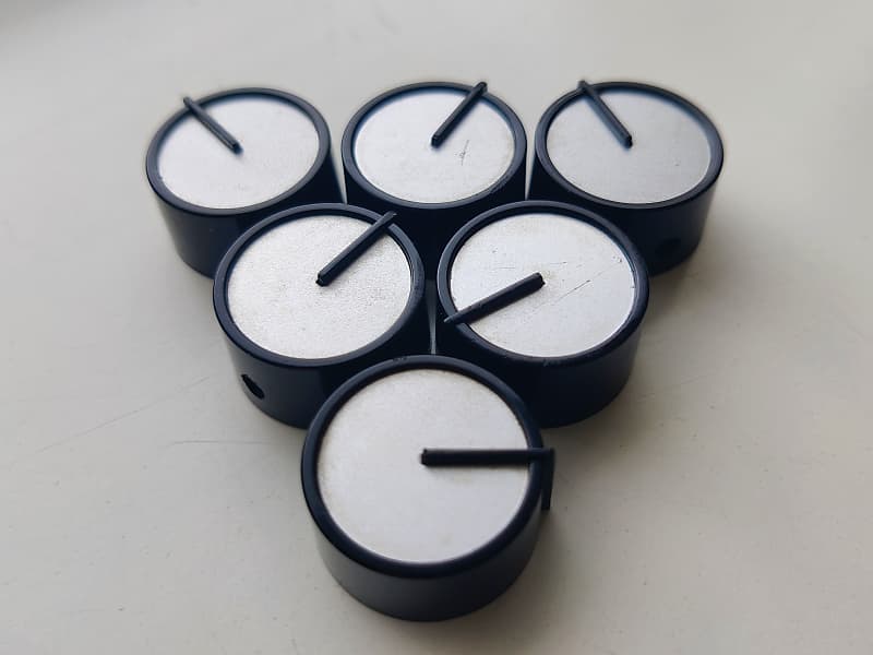 Full Set (6pcs) Vintage Pekalit Knobs for Marshall Block Logo | Reverb