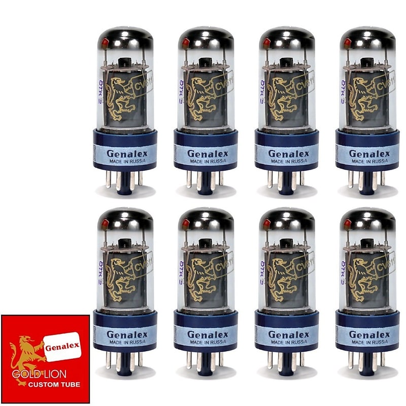 New Matched Octet (8) Genalex 6V6GT Reissue Vacuum Tubes | Reverb