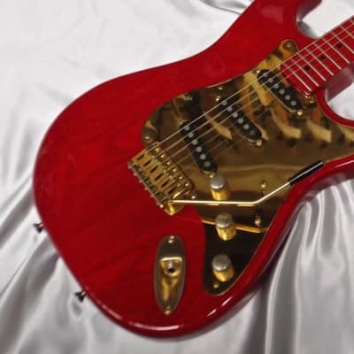 Schecter Stratocaster - Dream Machine 1984 Red Transparent | Reverb