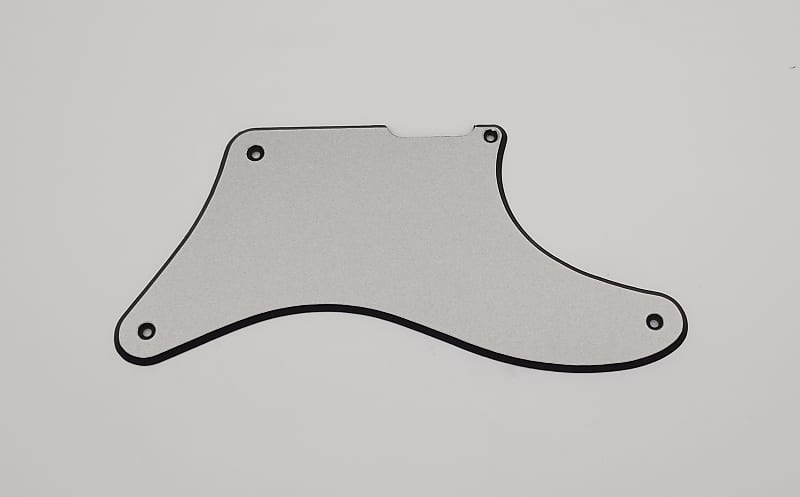 silver aluminium pickguard for us/mex fender cabronita | Reverb France