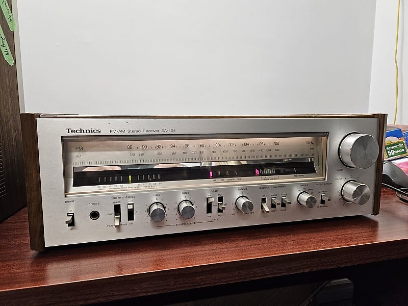 Technics SA-404 Stereo Receiver 50W/Channel Vintage | Great | Reverb