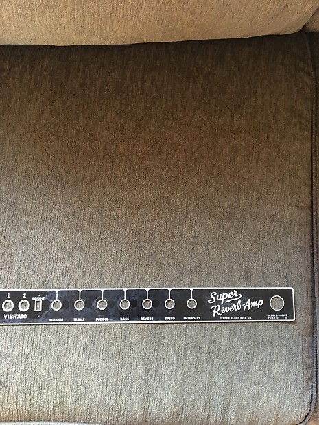 Fender Super Reverb Blackface Faceplate Repro | Reverb