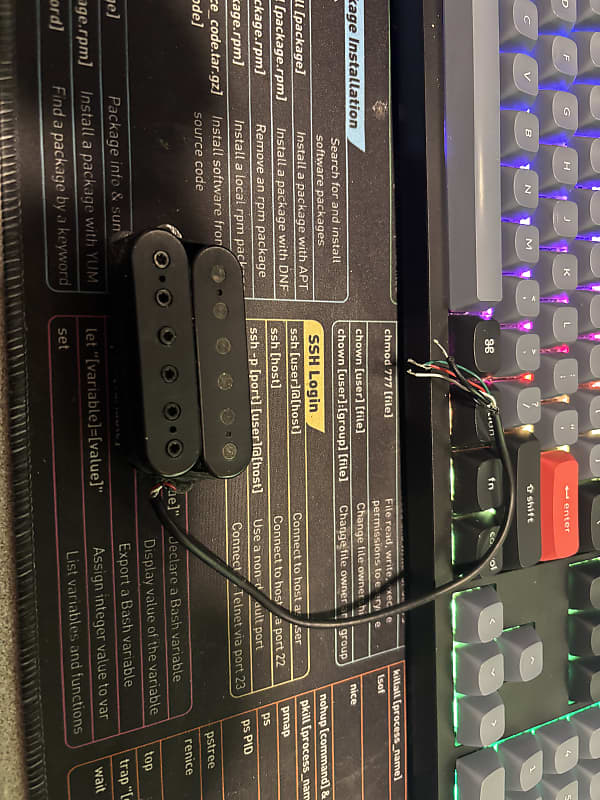 Kiesel Lithium Multiscale Neck Pickup - Black on black | Reverb