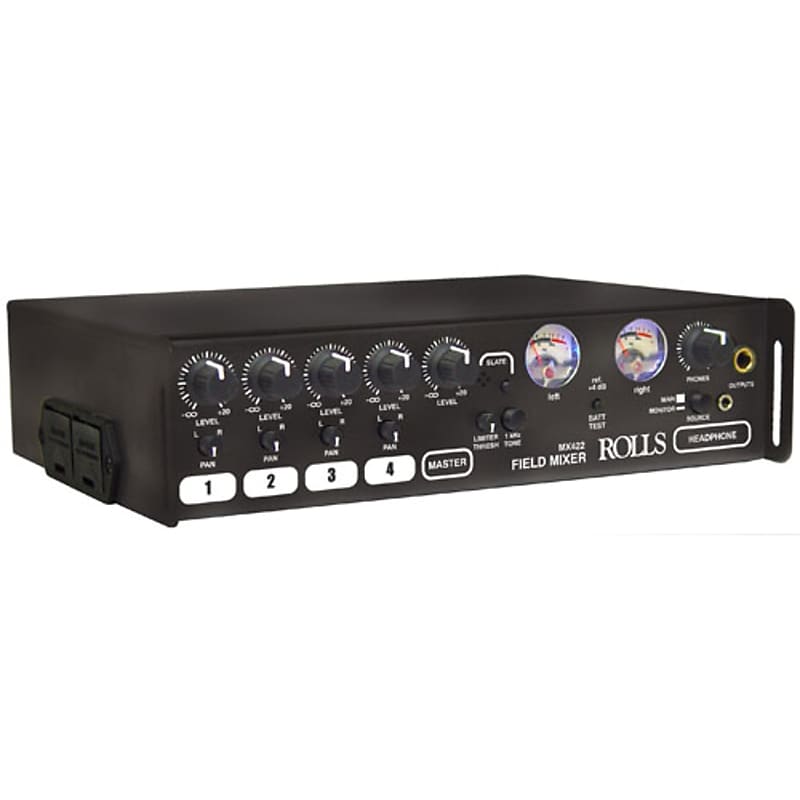 Rolls MX422 4 Channel Microphone Line Field Mixer | Reverb