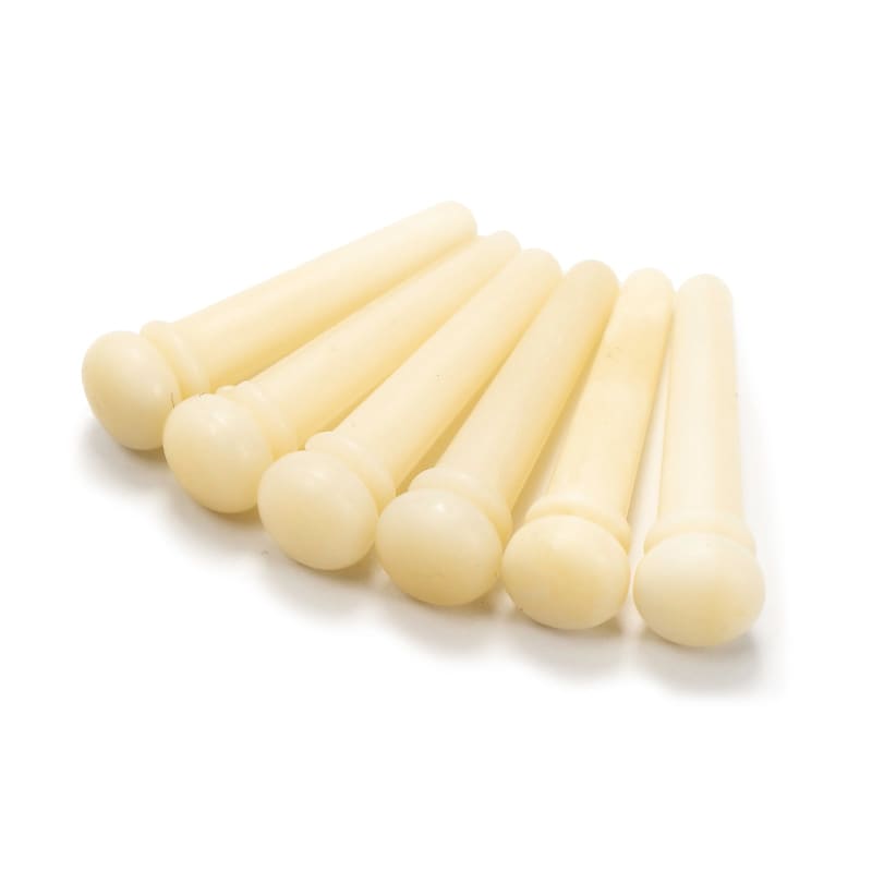 Camel Bone Bridge Pins x 6 (Unbleached) | Reverb