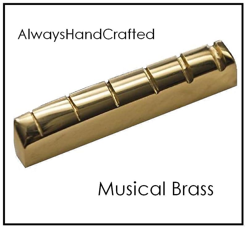 AxeMasters Slotted BRASS NUT handmade for YAMAHA SG2000 | Reverb