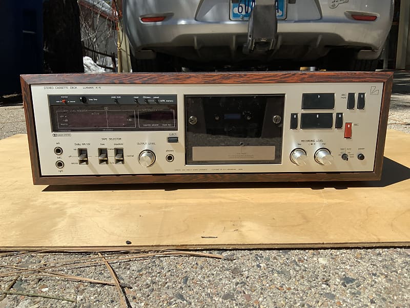 Luxman K-15 Stereo Cassette Deck 1980 - Silver Face Works but | Reverb