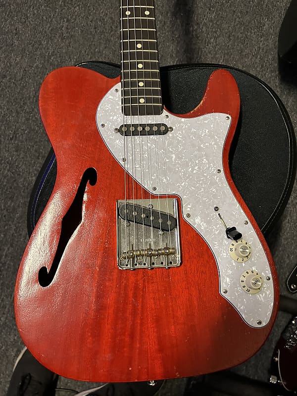 Fender Partscaster Thinline Telecaster 2020 - Red | Reverb
