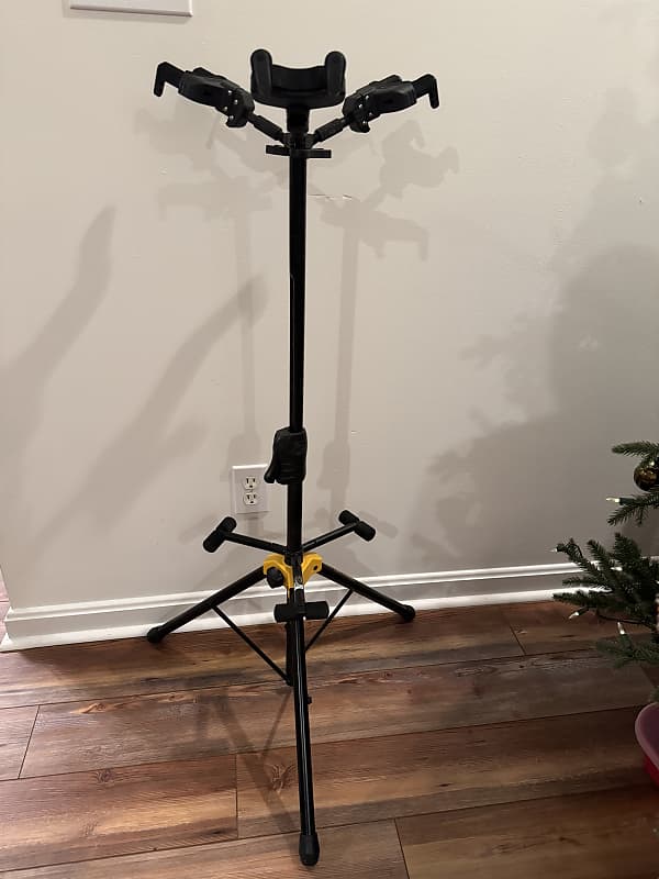 Hercules GS432B Plus Tri Guitar Stand 2020 - Black/Yellow | Reverb