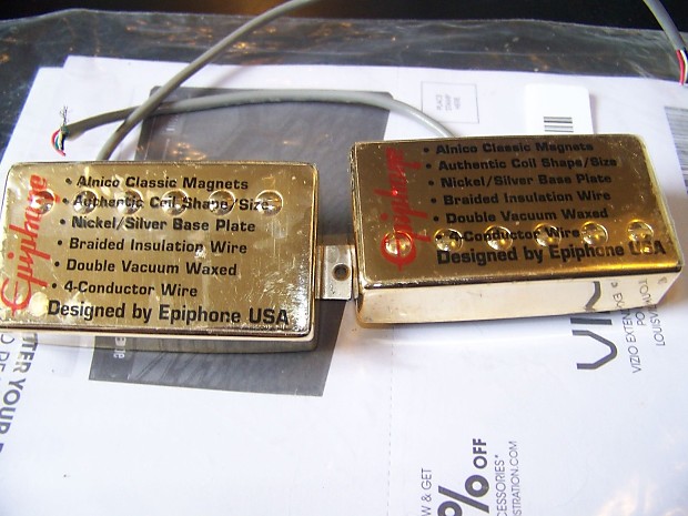 Gibson Epiphone USA 4 Wire ProBucker 2 And ProBucker 3 Pickup | Reverb