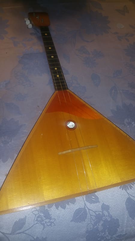 Vintage 1970s Soviet Era Russian Balalaika 3-string Folk | Reverb