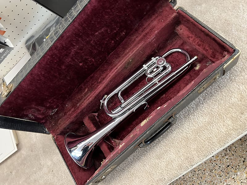 F.E. Olds Ultratone - Silver Valve Bugle in Great Condition | Reverb