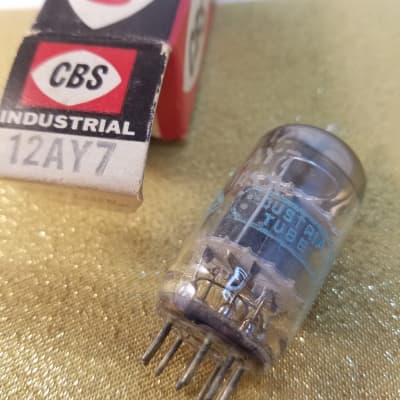 CBS 12AY7 Industrial mic dual triode tNOS AT1000 TESTED | Reverb