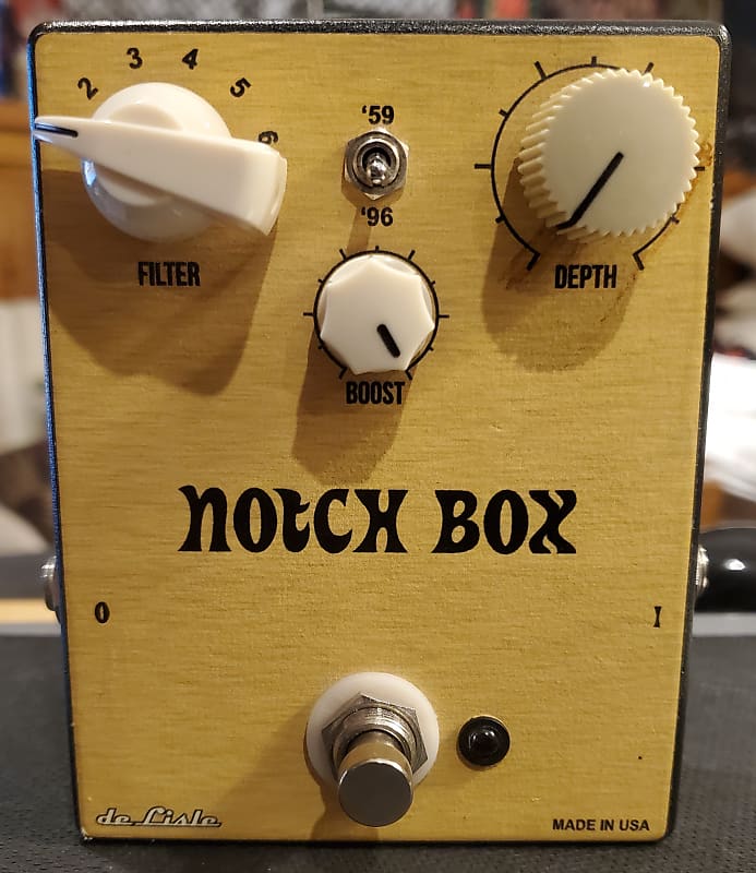 Booster Pedal deLisle Notch Box 2010s Cream | Reverb