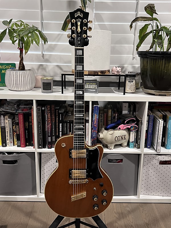 Guild M-75 Made In The USA Electric Guitar 1972 Walnut | Reverb