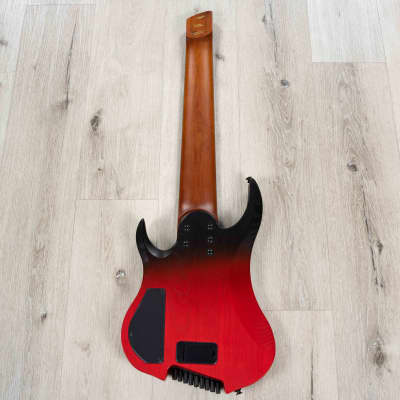 Legator Ghost G9 9-String Multi-Scale Headless Guitar, Ebony | Reverb