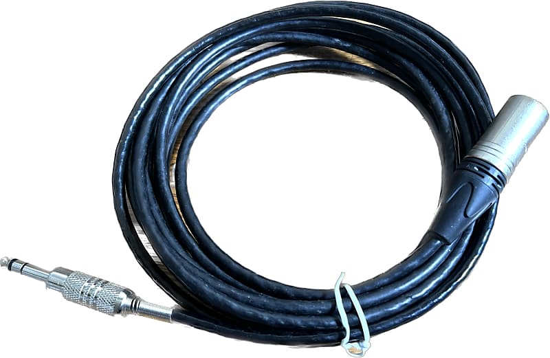 Audio extension cable, 1/4" male phono plug to male XLR plug, | Reverb