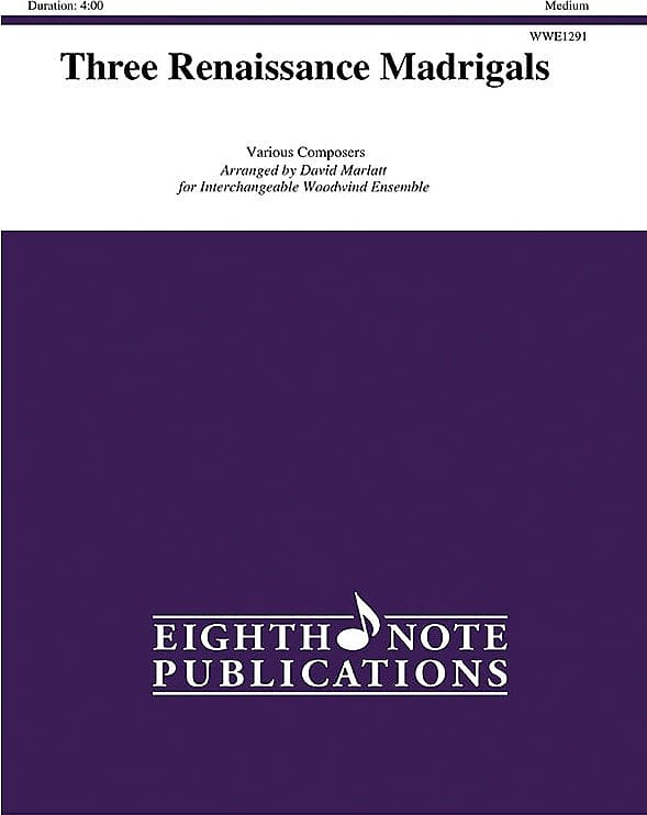 Three Renaissance Madrigals | Reverb