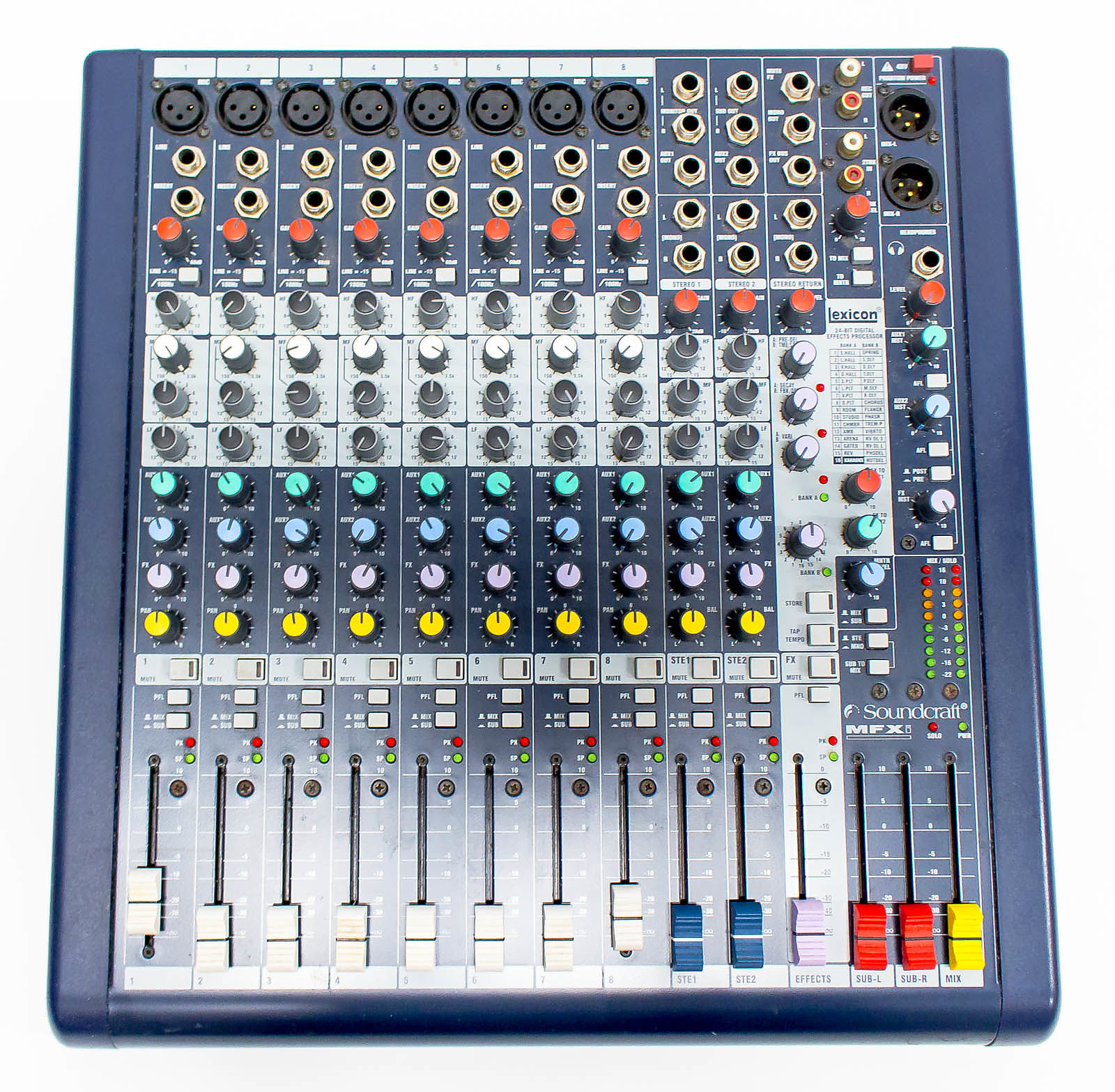 Soundcraft MFXi 8-Channel Mixer with Lexicon Effects | Reverb