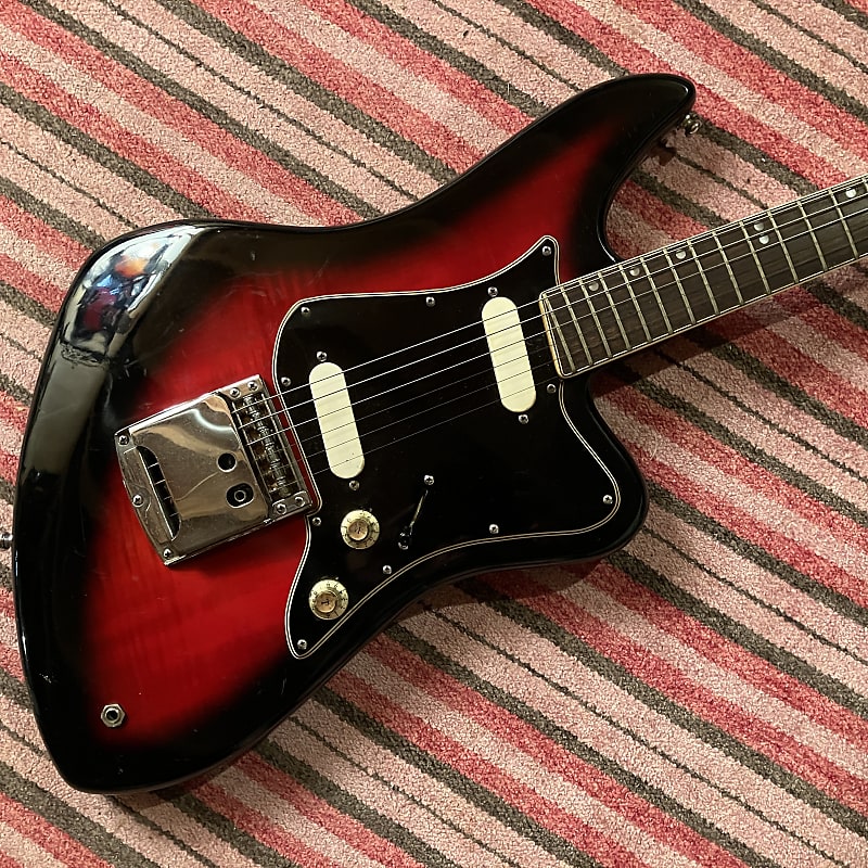 Vintage 60's Univox UC-2 Electric Guitar Cherryburst MIJ | Reverb