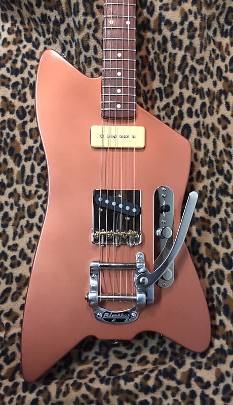 Custom Billy Bo Tele Guitar Nitro Lacquer with Bigsby Copper | Reverb