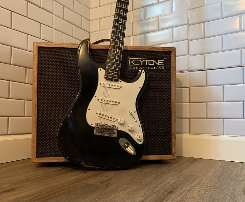 Big River Strat**Dark Star Black Nitro Relic**Lollar Dirty | Reverb