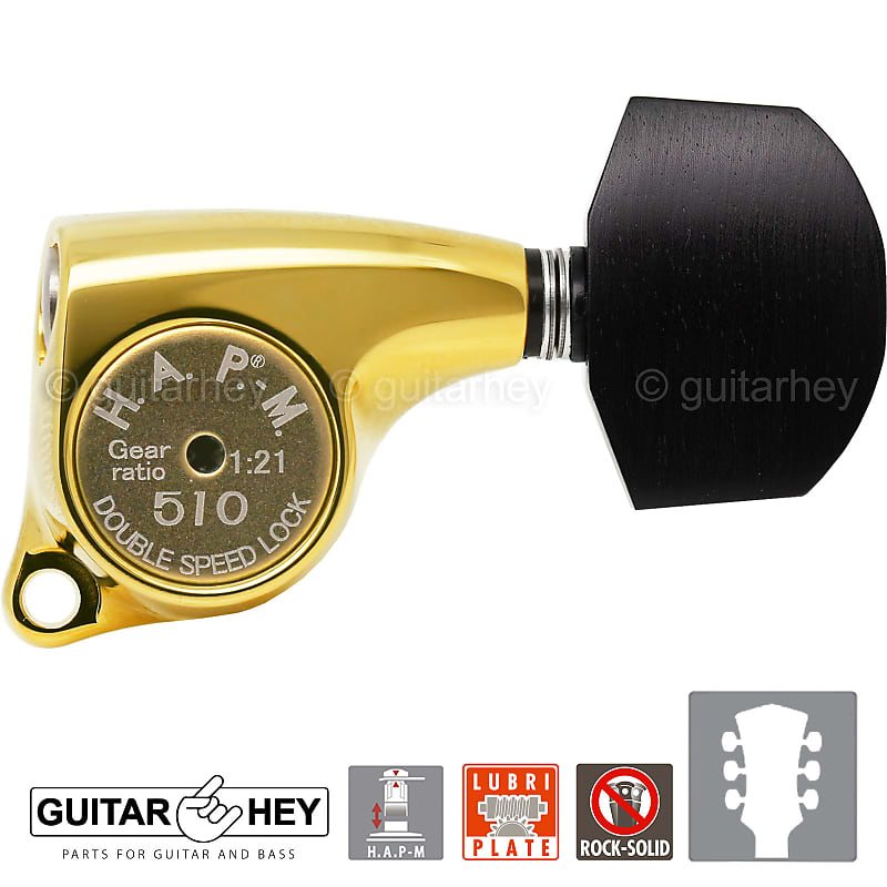 NEW Gotoh SGL510Z-EN01 HAPM Locking Tuners Adj. Height 1:21 | Reverb