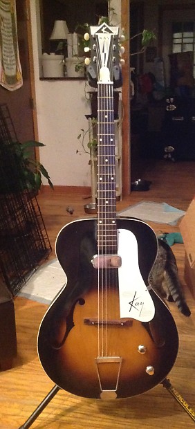 Kay N2 Early 60's Tobacco Sunburst W/Case | Reverb