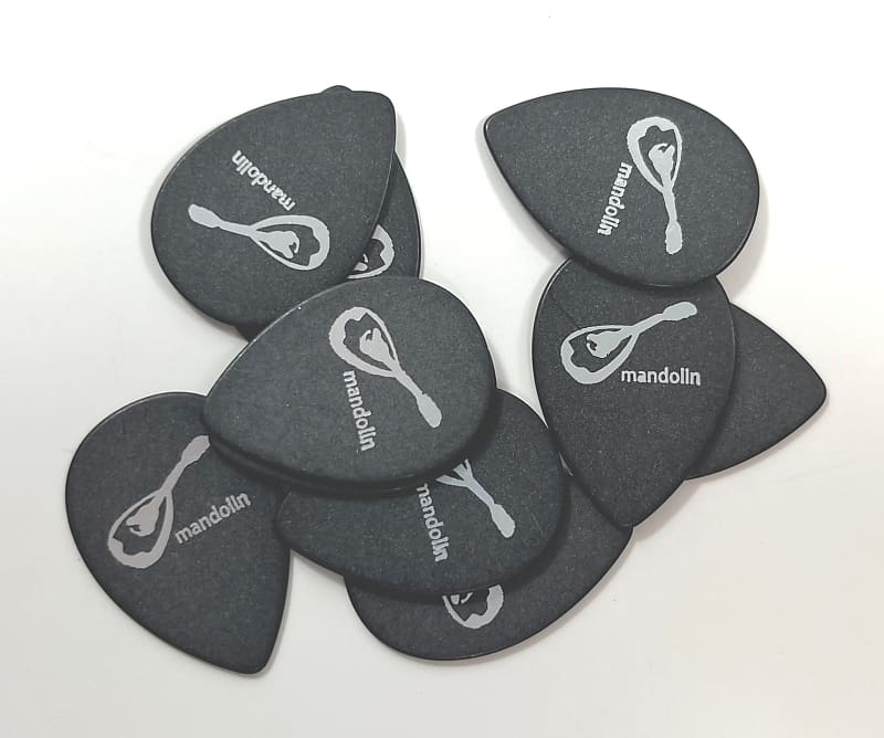 Pickboy Mandolin Picks 10 Pack Celluloid Black .50mm | Reverb
