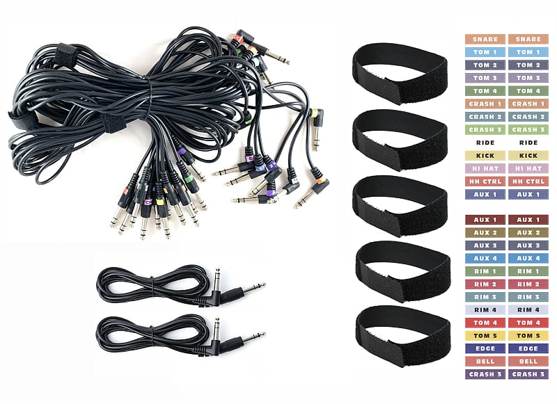 14 Cable Snake Harness Kit Replacement for 2Box Drumit Three, | Reverb