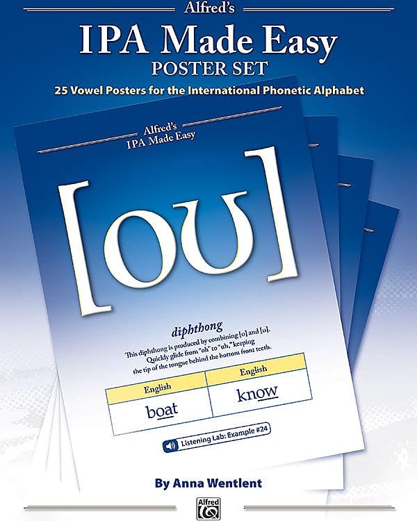 Alfred's IPA Made Easy Poster Set: 25 Vowel Posters for the | Reverb
