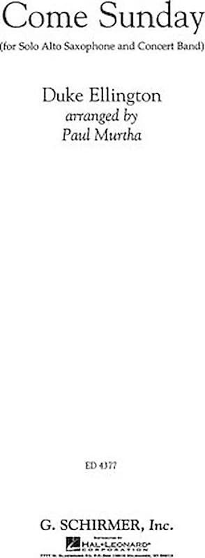 Come Sunday Score | Reverb