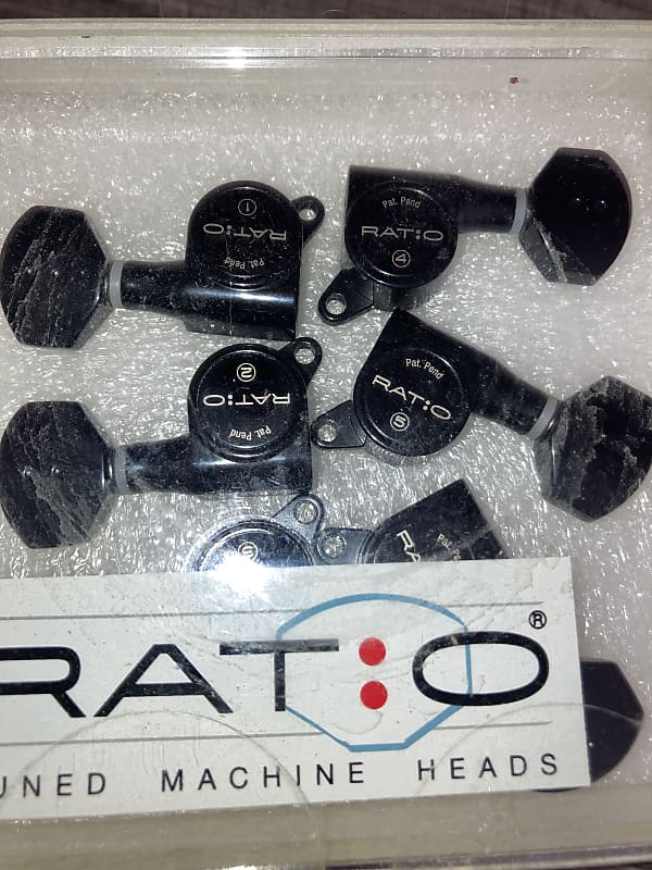 Graph Tech Ratio Tuned machine heads 6 in line 2022 - Black | Reverb
