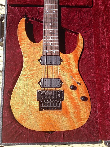 Ibanez RG7620 7 string w/ Custom Curly Mahogany Body | Reverb