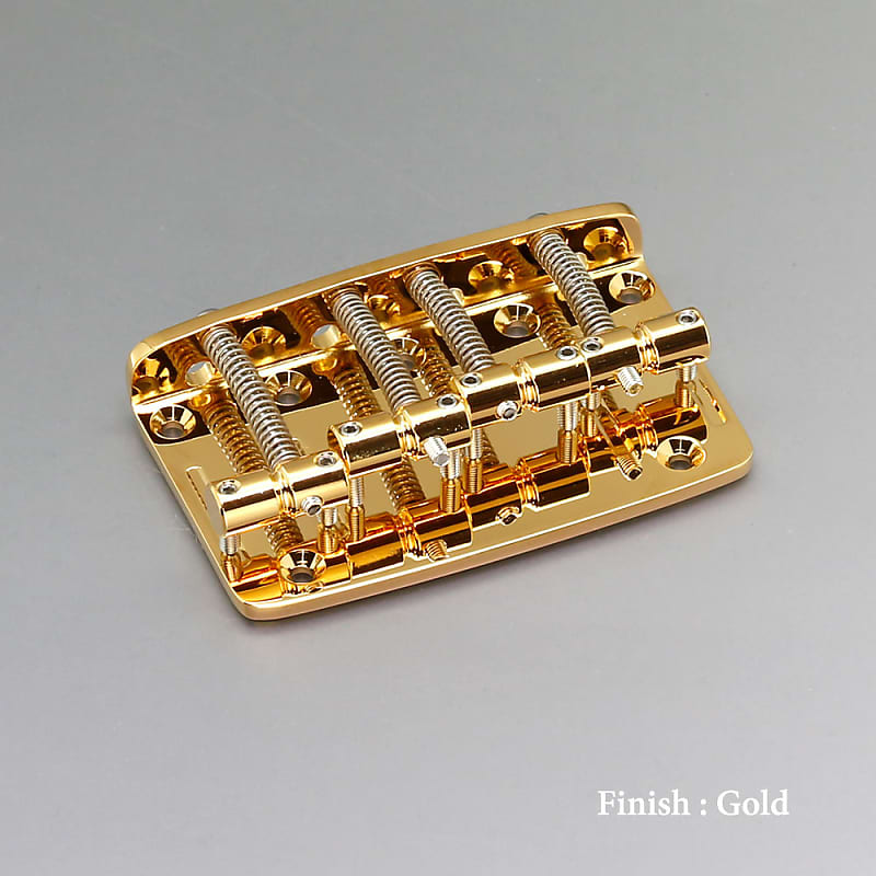 Gotoh 203-B 4-string BASS Guitar Bridge, Gold | Reverb