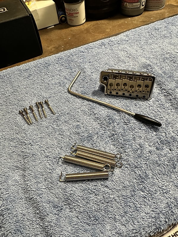 PRS SE Bridge Vibrato Tremolo Set - Nickel (Saddles, Bridge, | Reverb