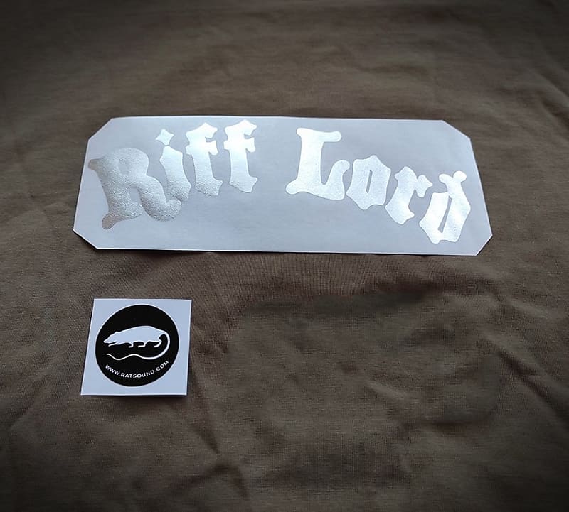 Riff Lord guitar stickers Gibson ES-335 rat decal | Reverb