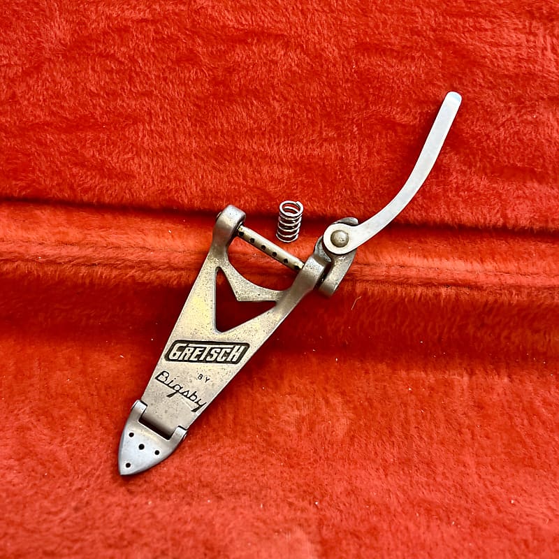Gretsch Bigsby B6 vibrato tailpiece c 1960 - Nickel original | Reverb