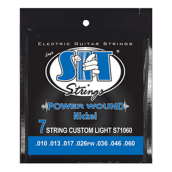 SIT Power Wound Nickel Electric 7-Sting Guitar Strings - | Reverb