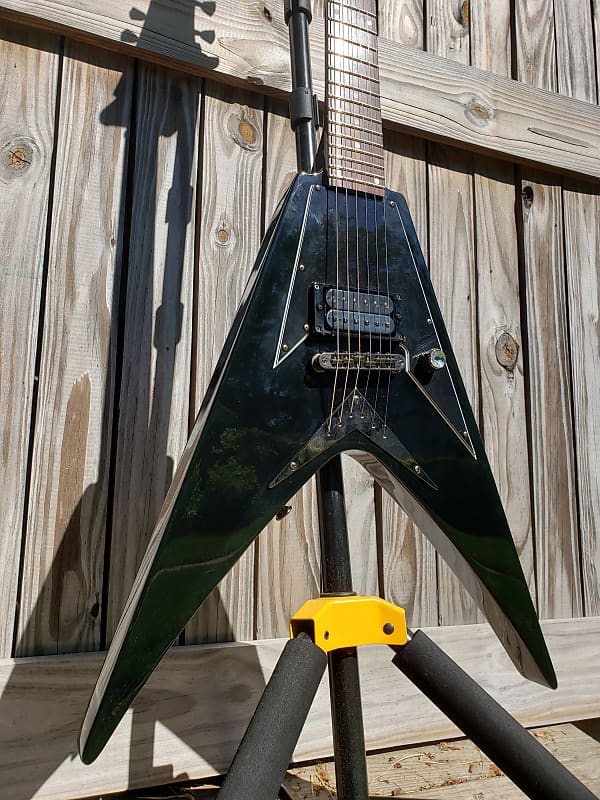 Samick SV10 2020 Black. Flying V King V style. Single pickup. | Reverb