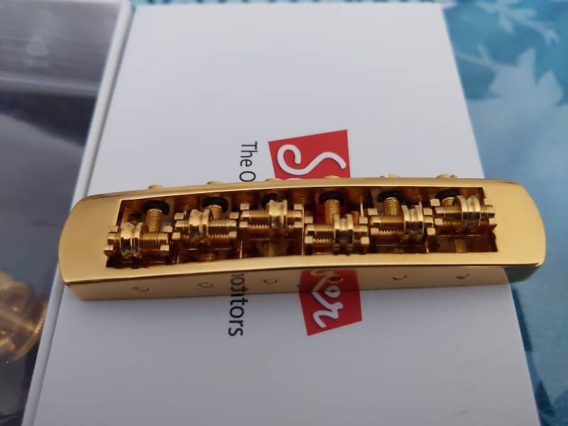 Schaller STM Adjustable Roller Bridge Gold | Reverb