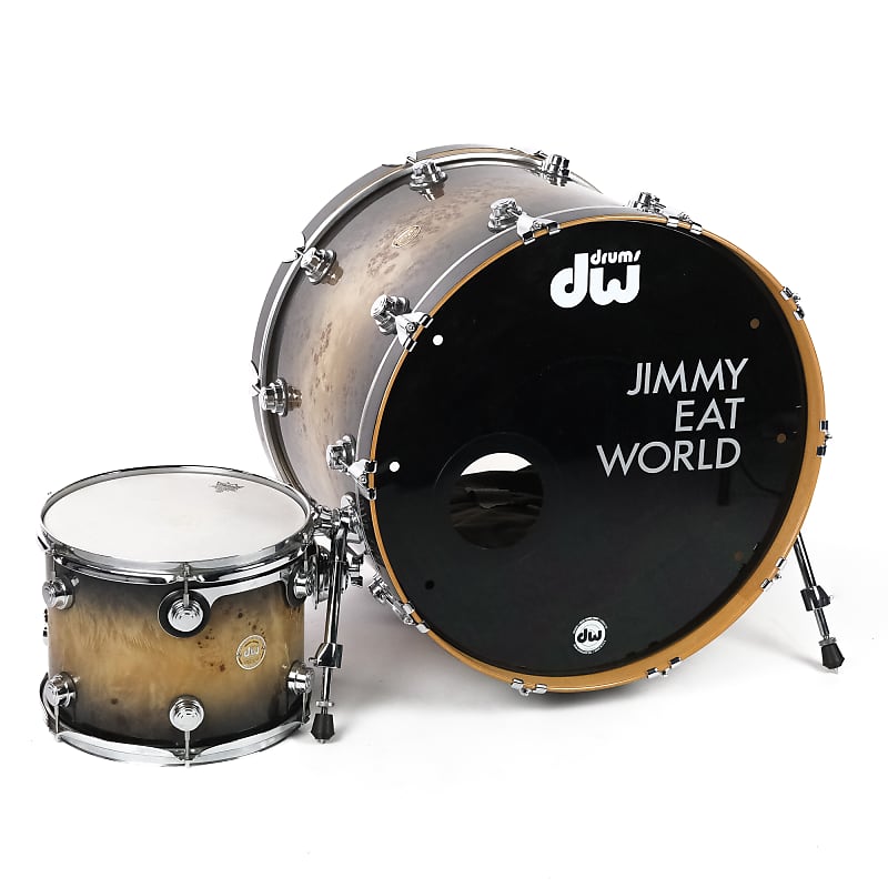 DW 18x24 Maple Kick Drum and matching 13x9 Rack Tom Owned by | Reverb