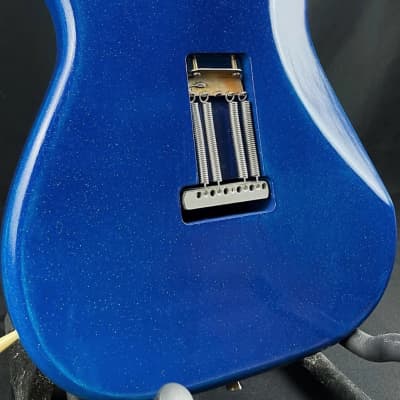 Custom/Hybrid Stratocaster, Relic, Blue Sparkle Flake | Reverb