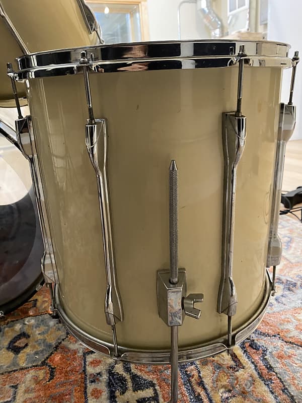 Yamaha Recording Custom Drums 4-piece 1988 White, Black | Reverb