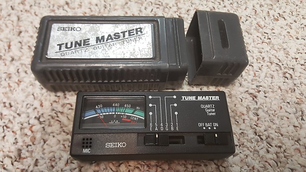 Seiko Tune Master Quartz Guitar Instrument Tuner ST-366 with | Reverb